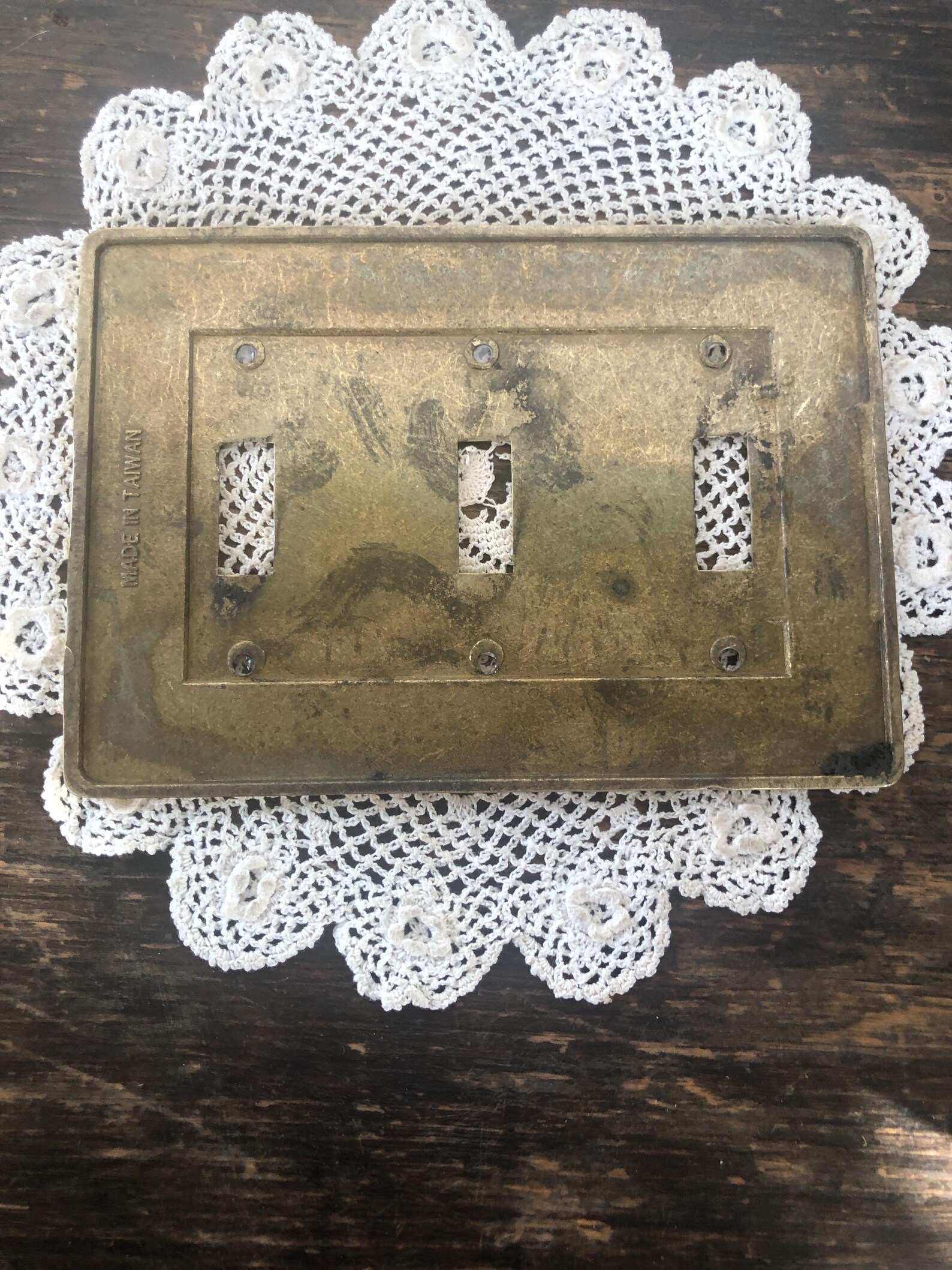 Brass 3 Switch Light Plate Cover - Etsy