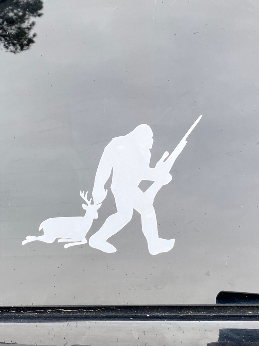 Sasquatch Hunter Decal - Etsy