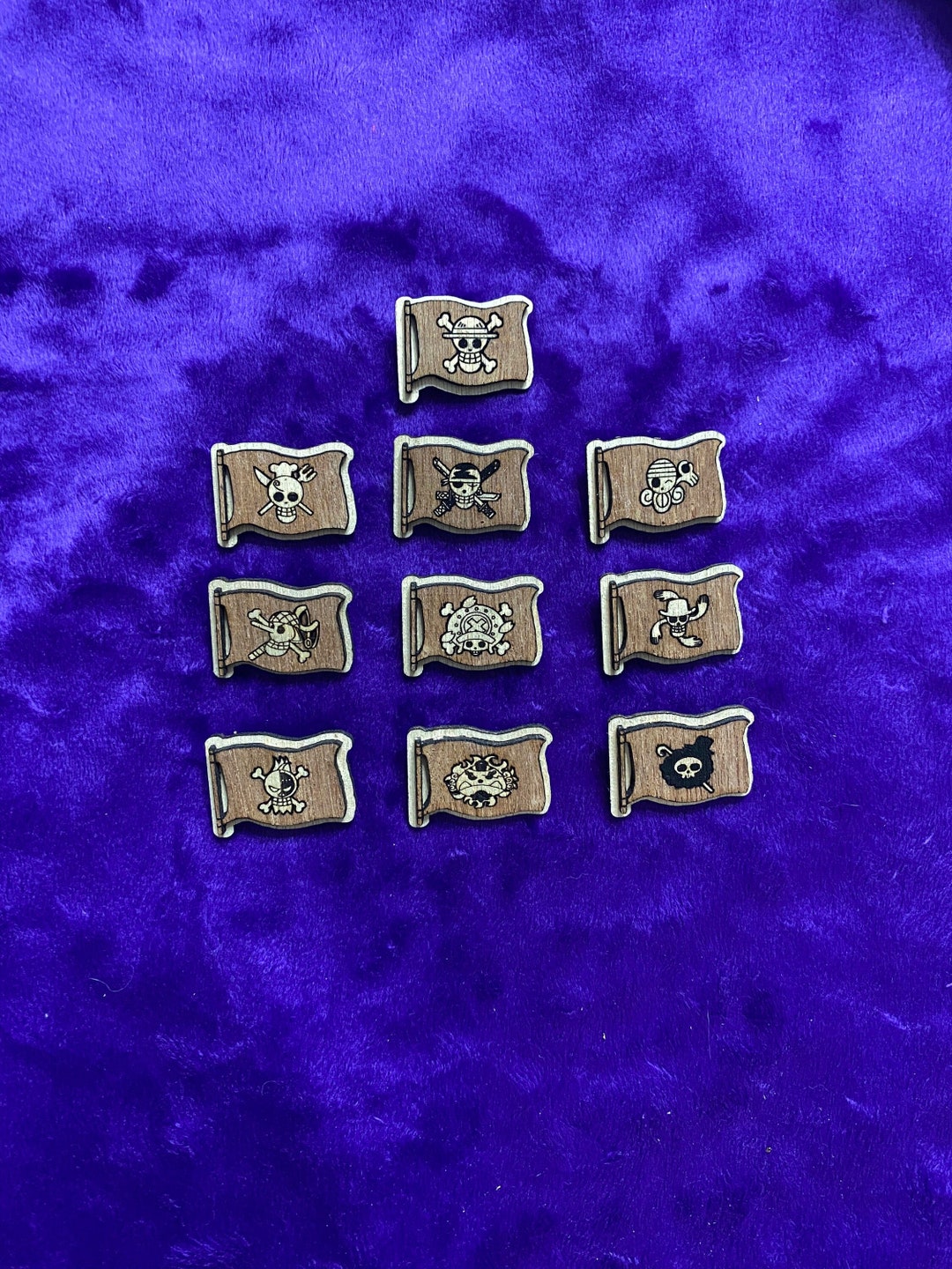 Small One Piece Jolly Roger Crew Pins - Etsy