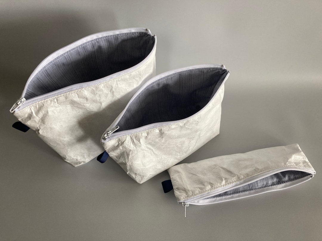 Set of 3 White Polyethylene Case, White Tyvek Pouch, White Pen Case ...