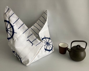 Lunch Bag, Azuma Bag, Bento Bag, Japanese Lunch Bag, Tenugui Bag ...