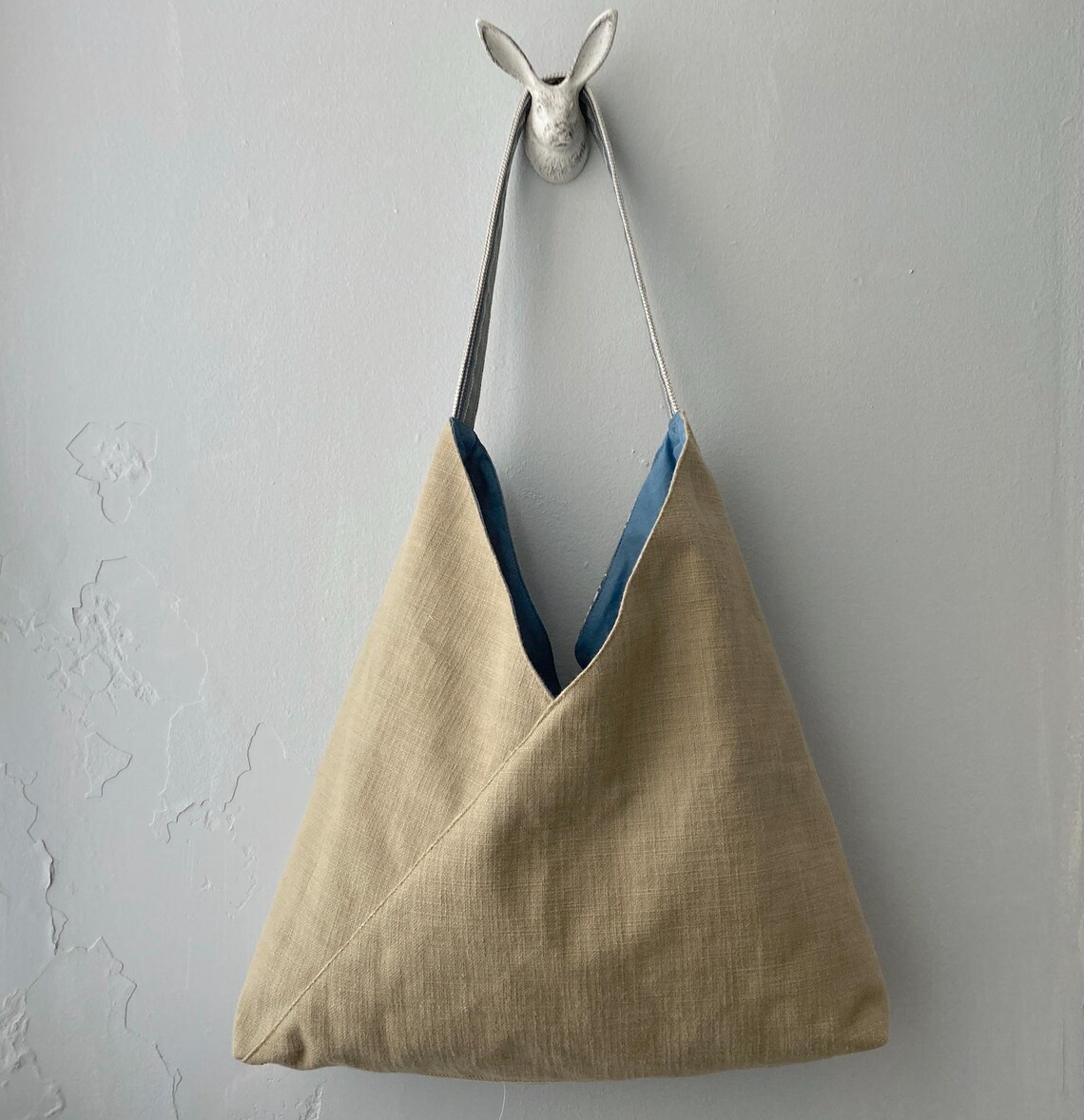 Set of 2 - Japanese Origami Azuma Bukuro Bag, Fukuro Bag, Japanese Boho ...
