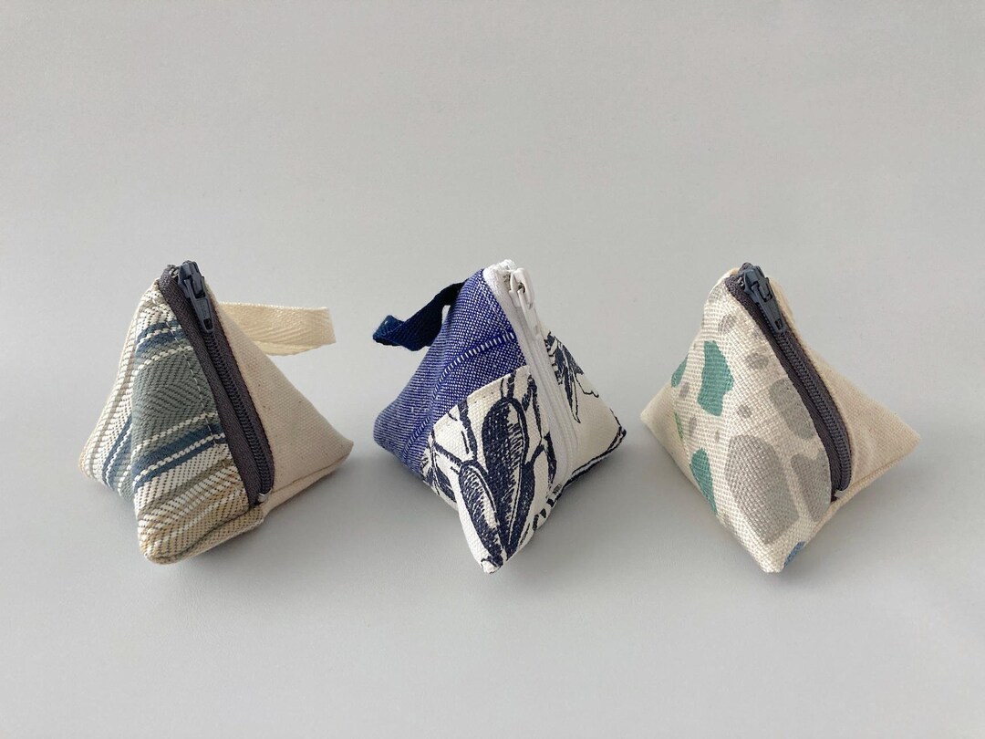 Set of 3 - Japanese Samosa Pouch, Pyramidal Pouch, Pyramid Pouch ...