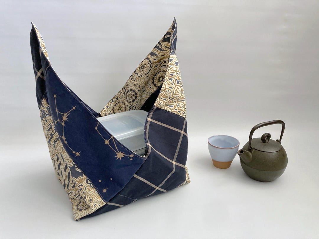 Lunch Bag, Azuma Bag, Bento Bag, Japanese Lunch Bag, Tenugui Bag ...