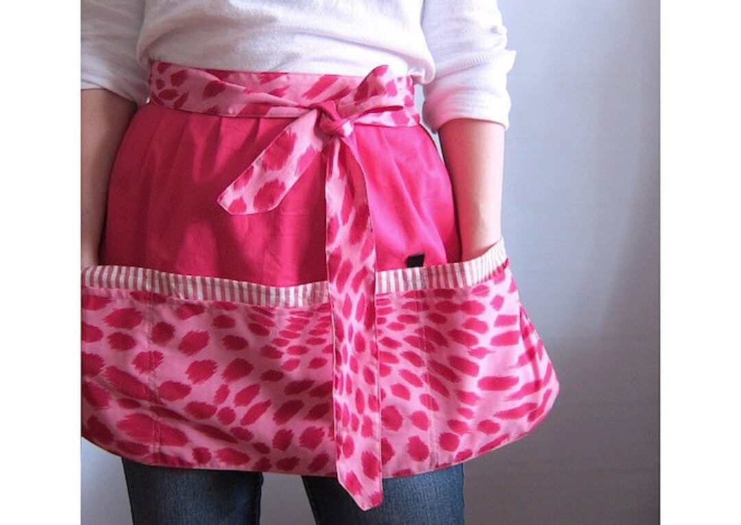 Cafe Apron, Hip Apron, Half Apron With Pockets - Pebbles Flintstone ...