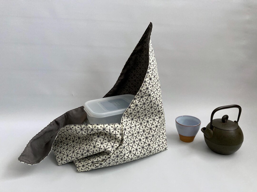 Japanese Lunch Bag, Azuma Bukuro Bag, Bento Lunch Bag, Tenugui Bag ...