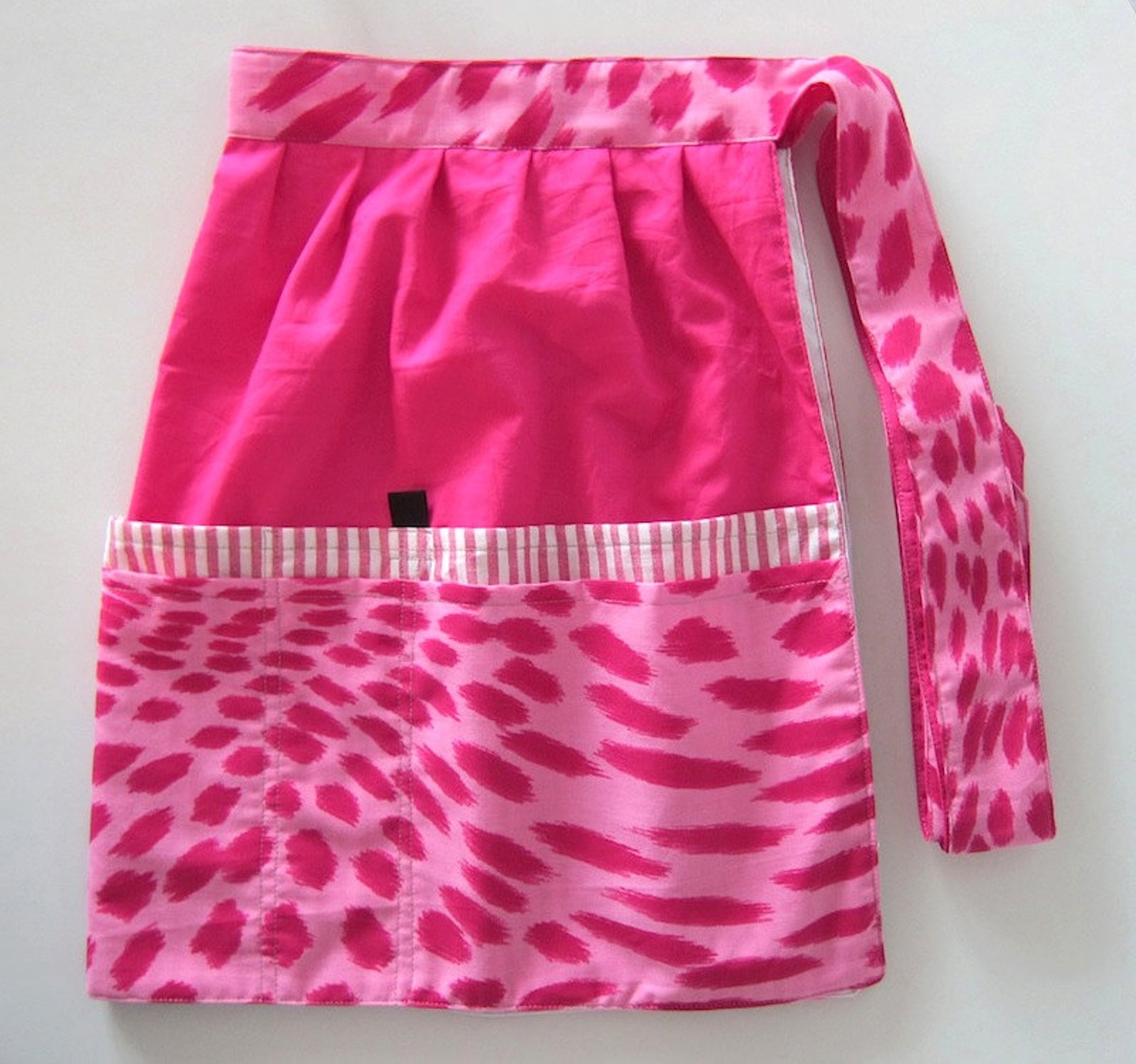 Cafe Apron Hip Apron Half Apron With Pockets Pebbles | Etsy