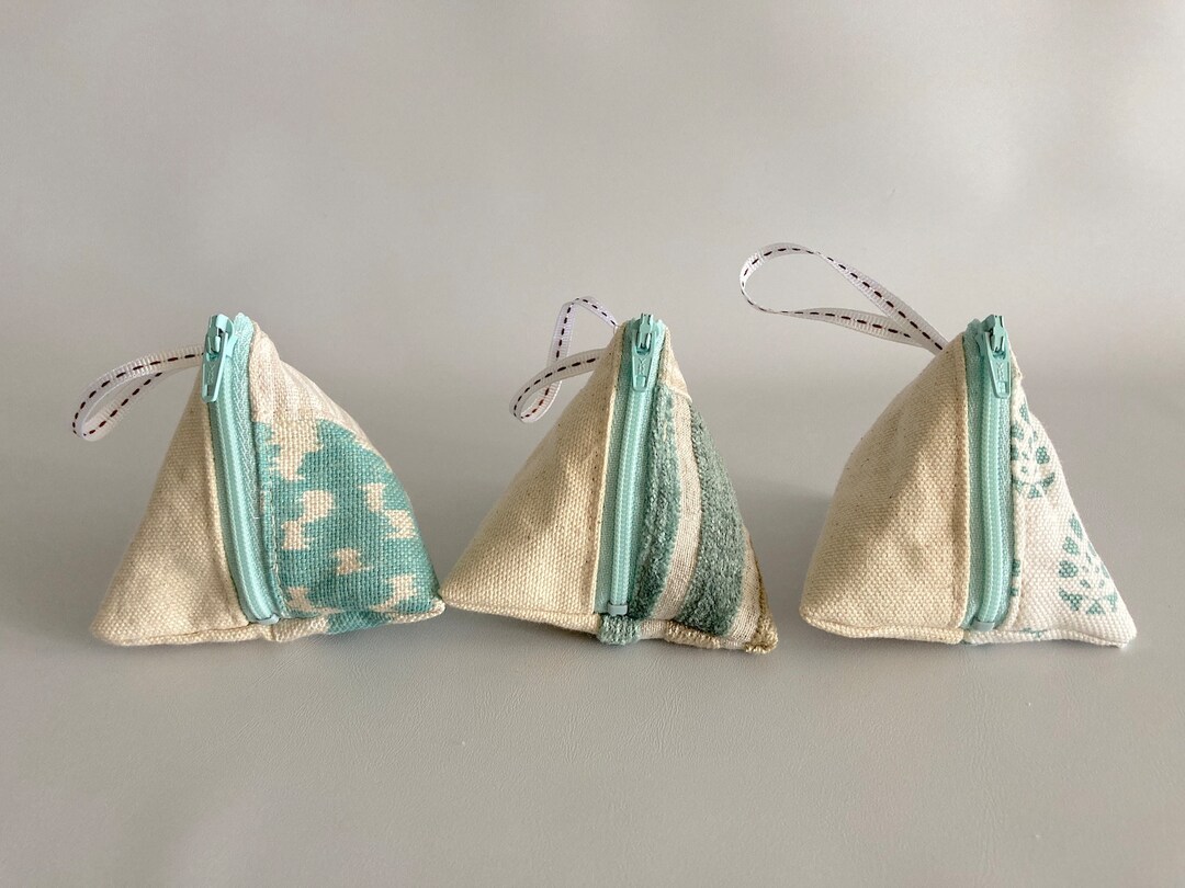 Set of 3 - Japanese Samosa Pouch, Pyramidal Pouch, Pyramid Pouch ...