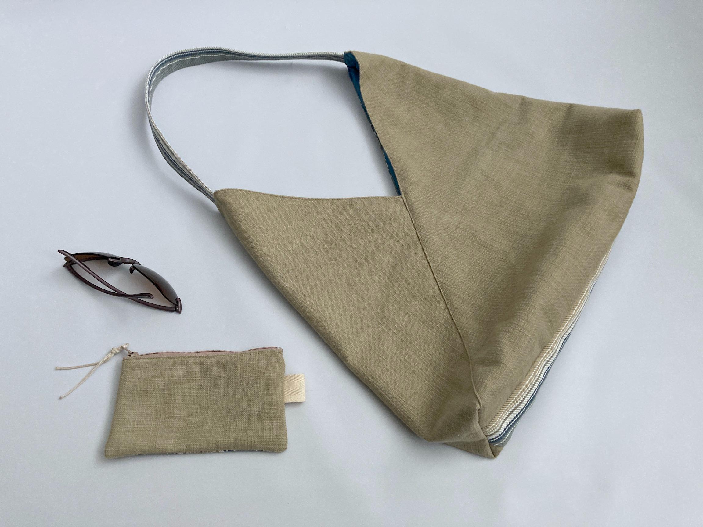 Set of 2 - Japanese Origami Azuma Bukuro Bag, Fukuro Bag, Japanese Boho ...