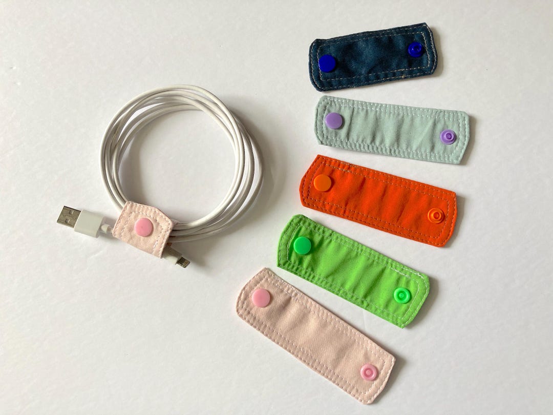 Set of 6 Phone Cord Keeper, Cord Tie, Organizer Charging Cable Holder ...