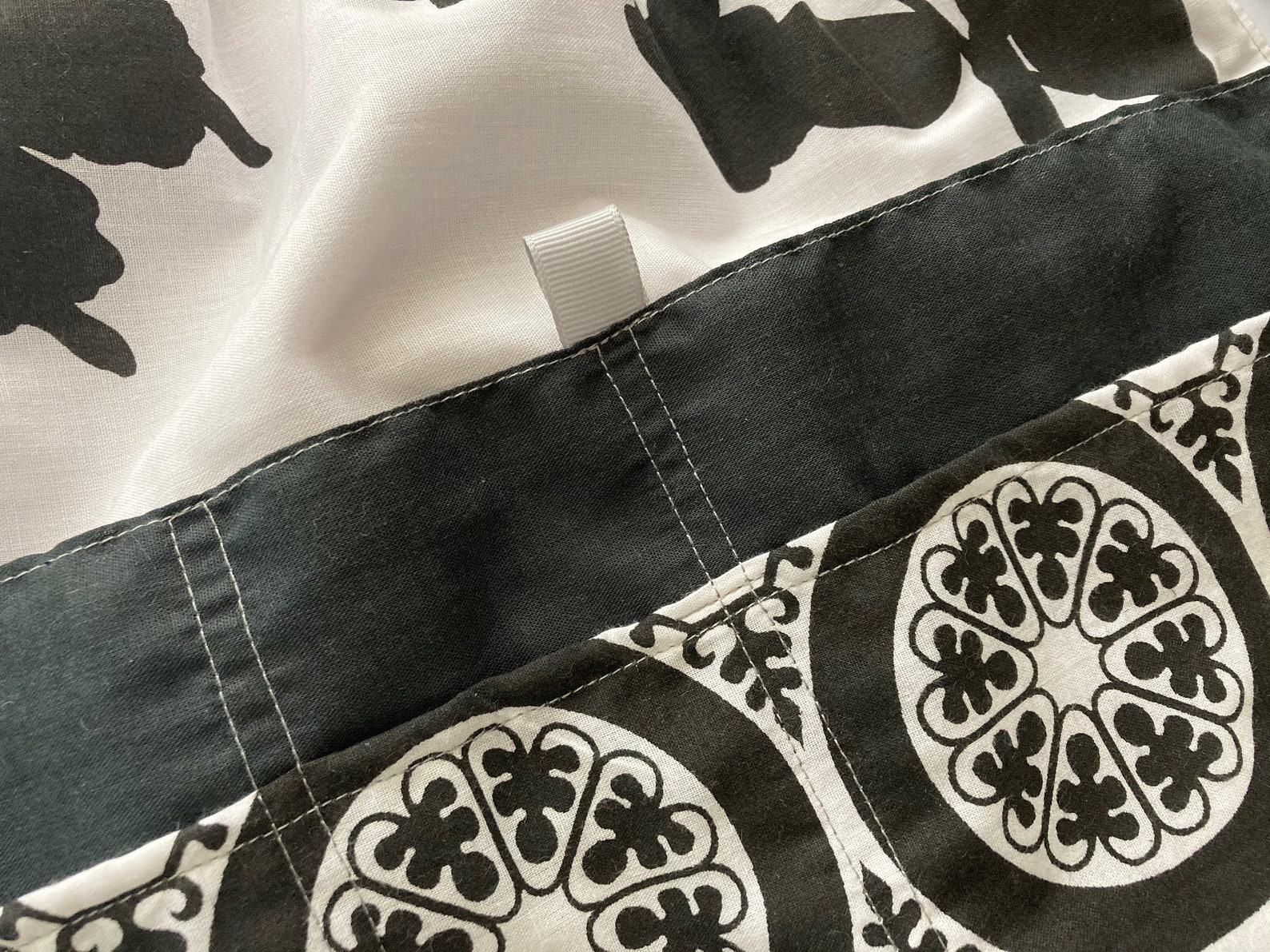 Cafe Apron Hip Apron Half Apron With Pockets Black and - Etsy