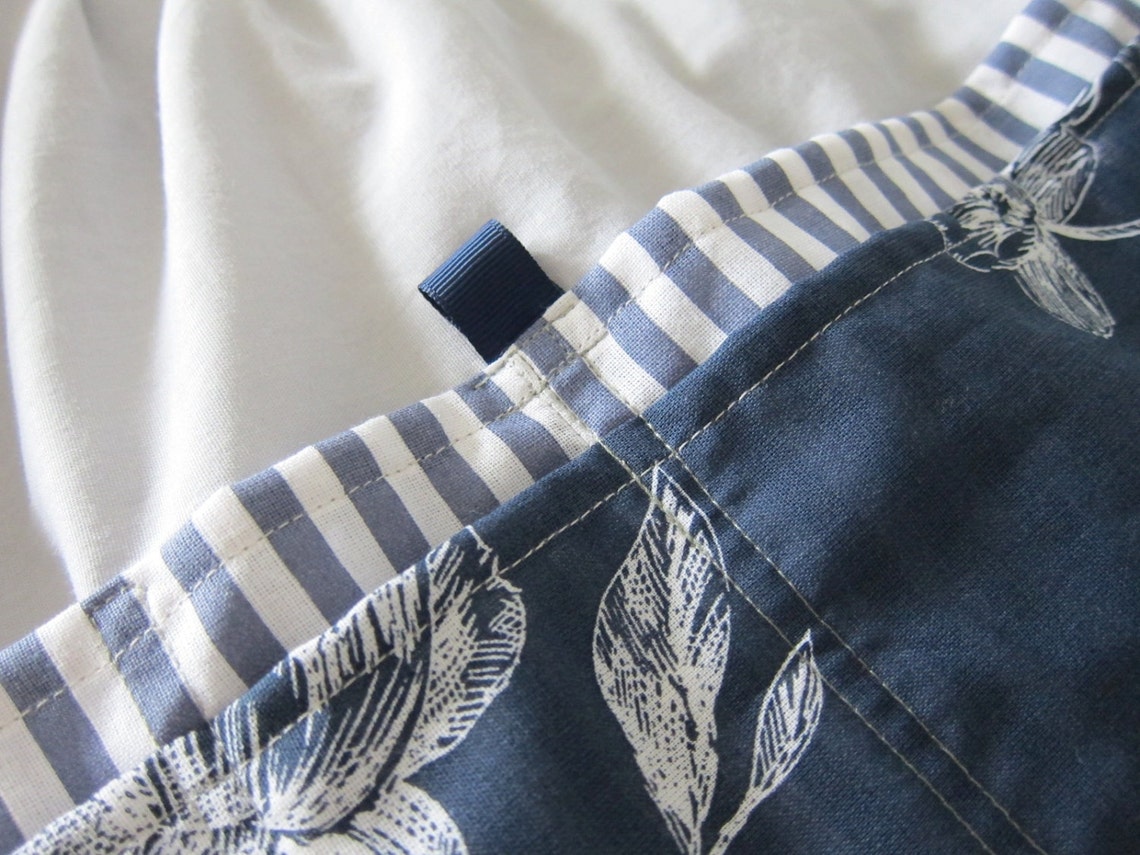 Cafe Apron Hip Apron Half Apron With Pockets French Navy - Etsy Canada