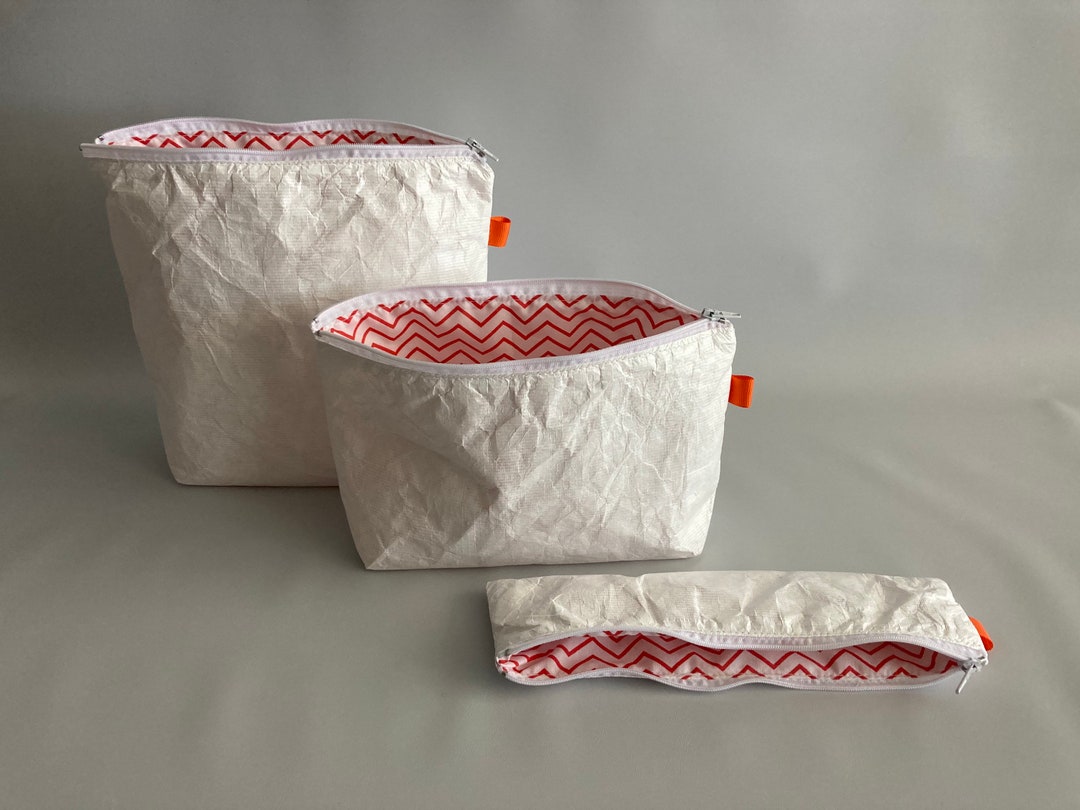 Set of 3 - White Polyethylene Case, White Tyvek Pouch, White Pen Case ...