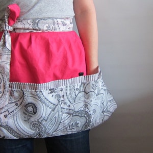 Cafe Apron Hip Apron Half Apron With Pockets White and - Etsy