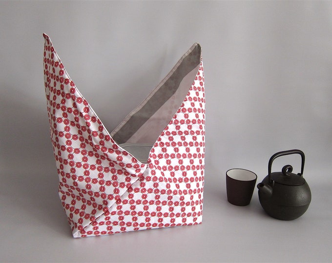 Lunch Bag, Azuma Bag, Bento Bag, Japanese Lunch Bag, Tenugui Bag ...
