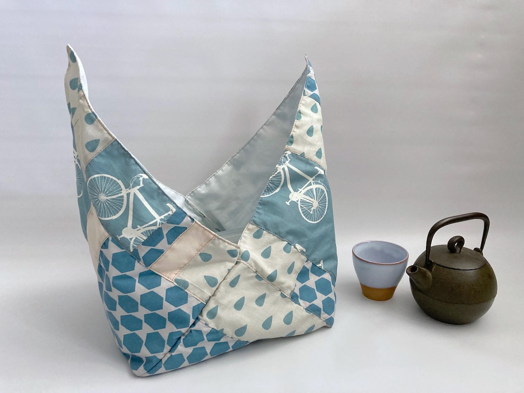 Japanese Lunch Bag, Azuma Bukuro Bag, Bento Bag, Tenugui Bag, Furoshiki ...