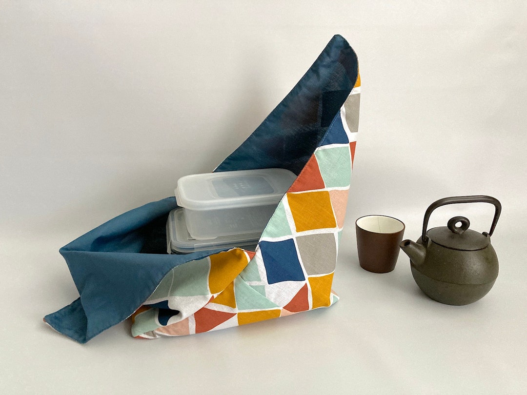 Japanese Lunch Bag, Azuma Bukuro Bag, Bento Lunch Bag, Tenugui Bag ...