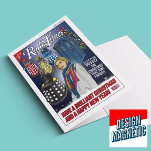 Doctor Who Christmas Card: Radio Times Special, Tardis & Daleks - Etsy