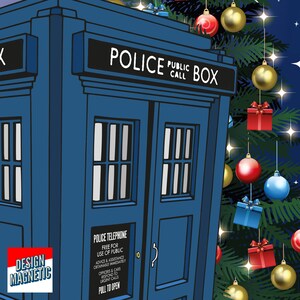 Doctor Who Christmas Card: Radio Times Special, Tardis & Daleks - Etsy