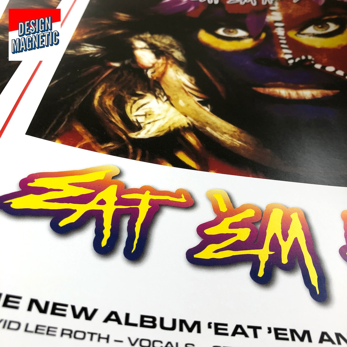 David Lee Roth Eat Em and Smile 1986 Album Poster FREE - Etsy UK