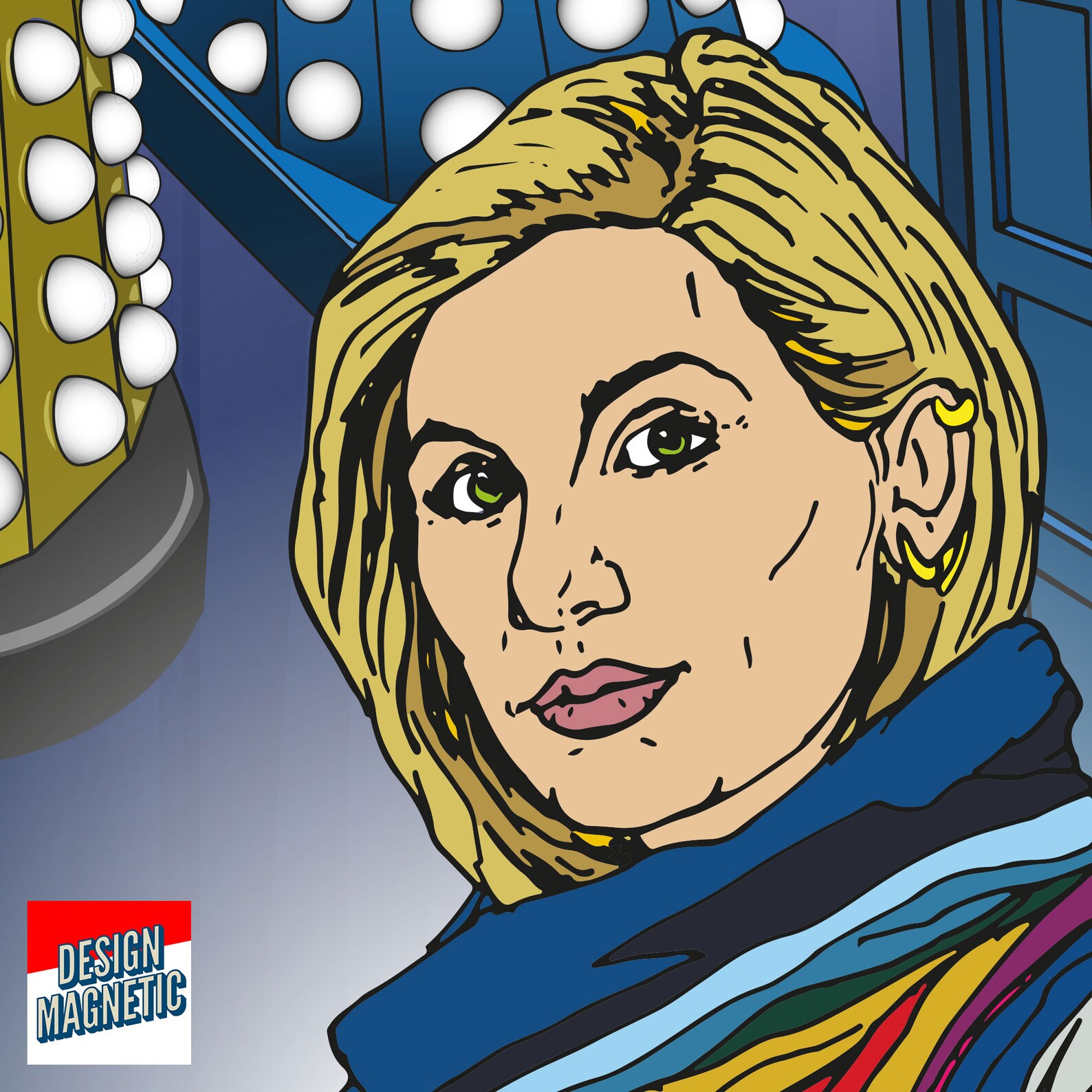 Doctor Who Christmas Card: Radio Times Special, Tardis & Daleks - Etsy