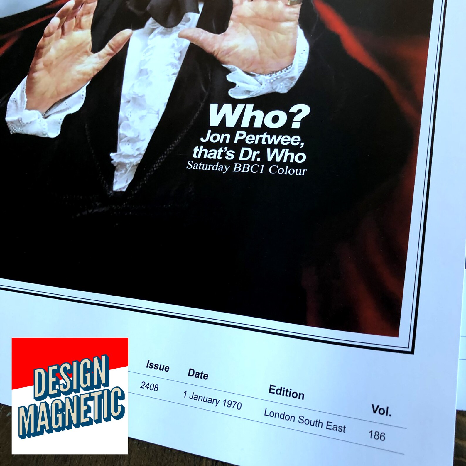 Doctor Who Tardis Jon Pertwee Radio Times 1970 Poster - Etsy UK