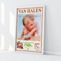 Van Halen II Vinyl Album Wall Art Poster Print 1984 5150 OU812 Diver ...