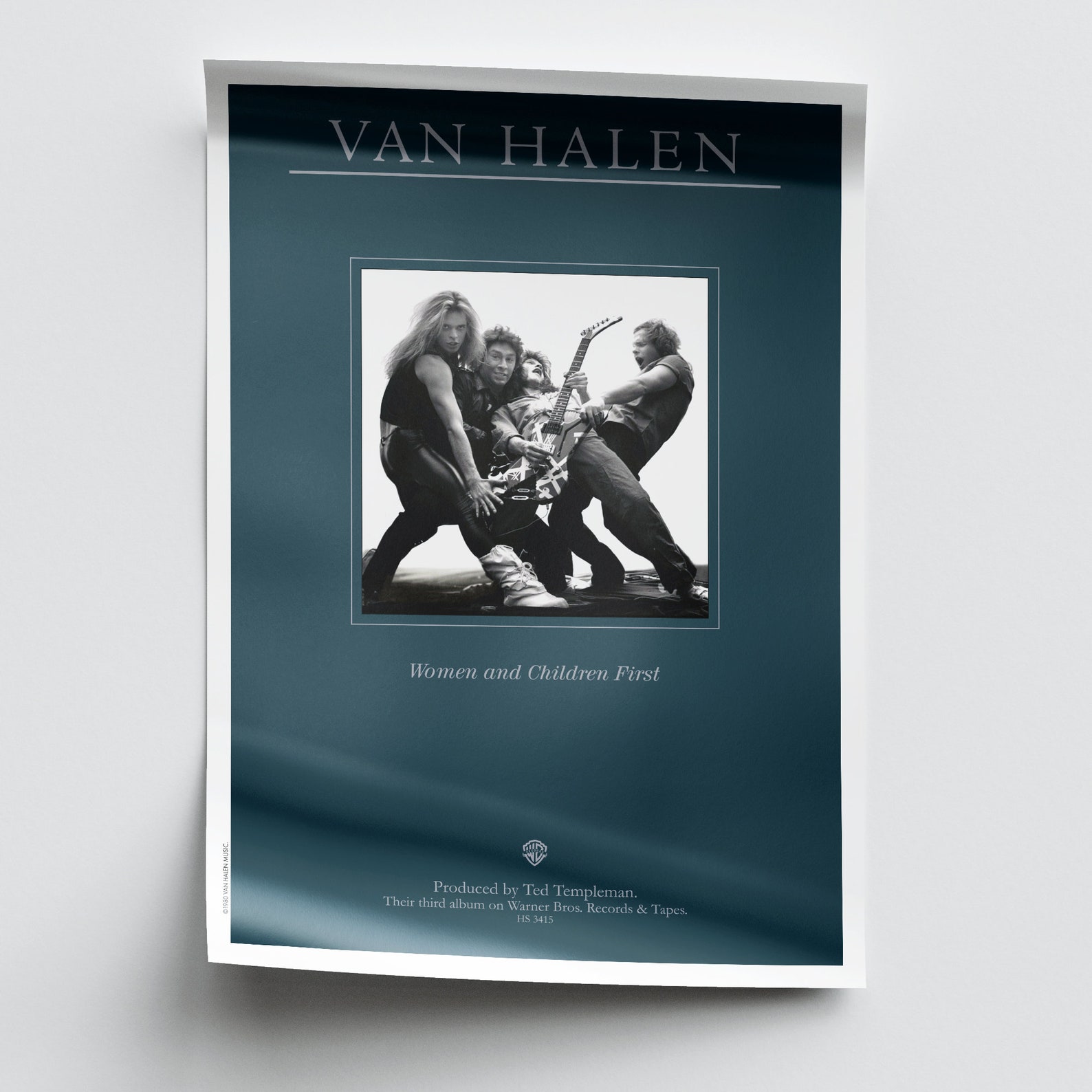 Van Halen Women and Children First Vinyl Album Wall Art Poster Print ...