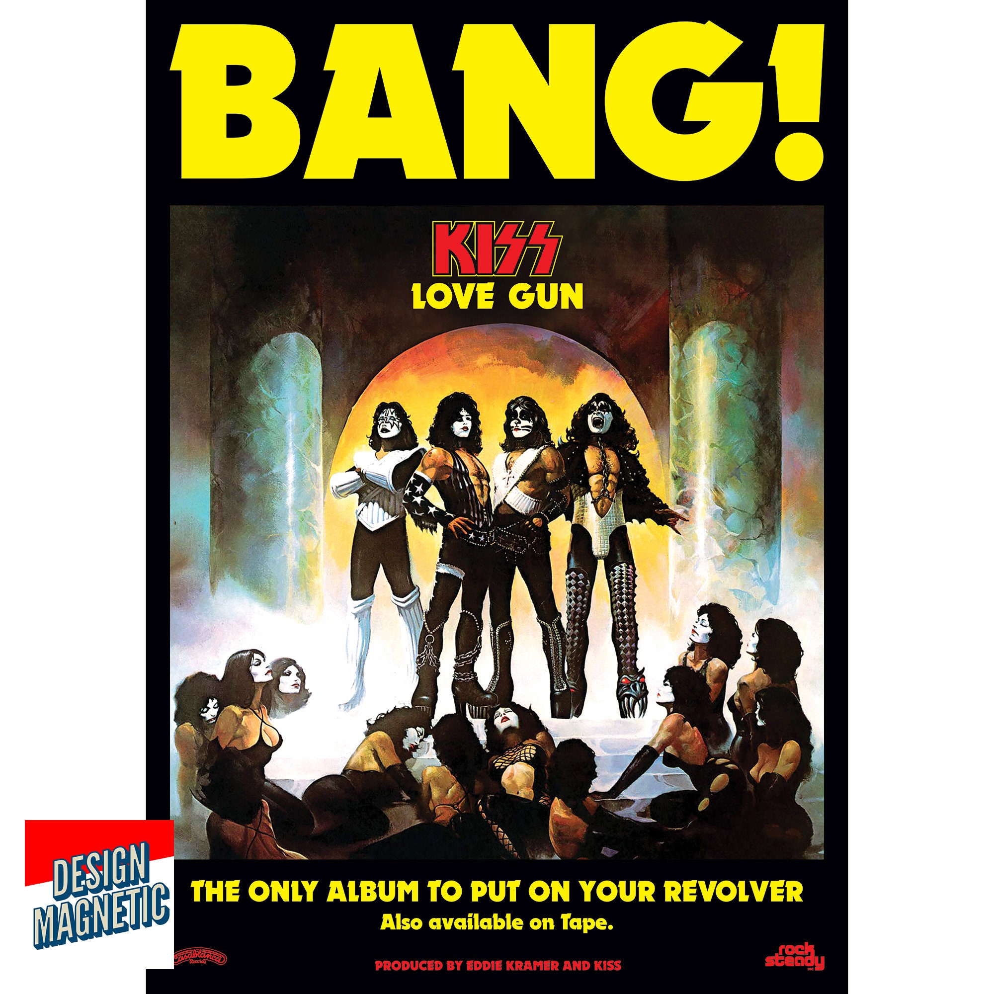 KISS Band Poster KISS Love Gun Album - Etsy UK