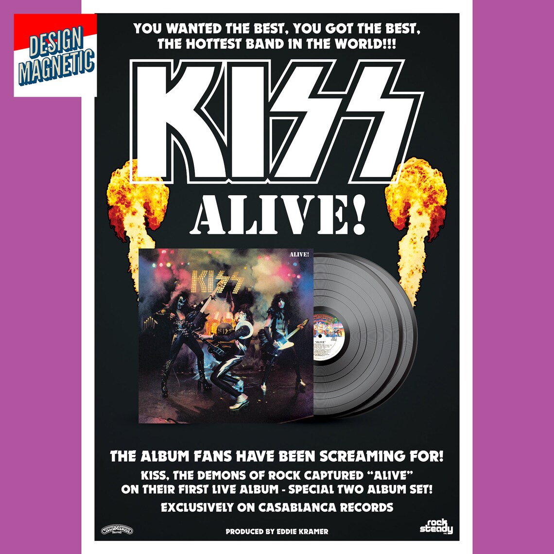 KISS Band Poster KISS ALIVE Album | Etsy UK