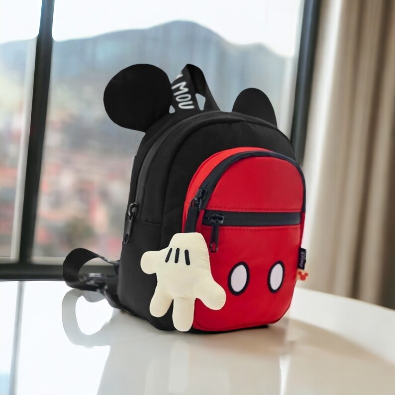 New High-quality Disney Mickey School Bag, Children Backpack With Charm ...