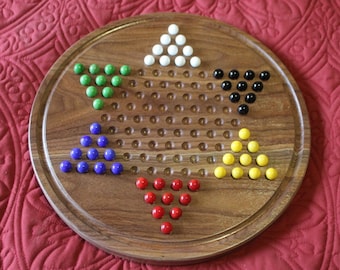 Checkers board game | Etsy