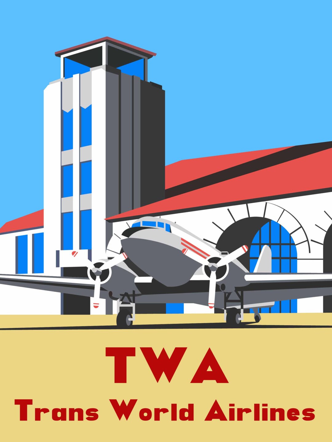 Trans World Airlines - Poster Print - Etsy