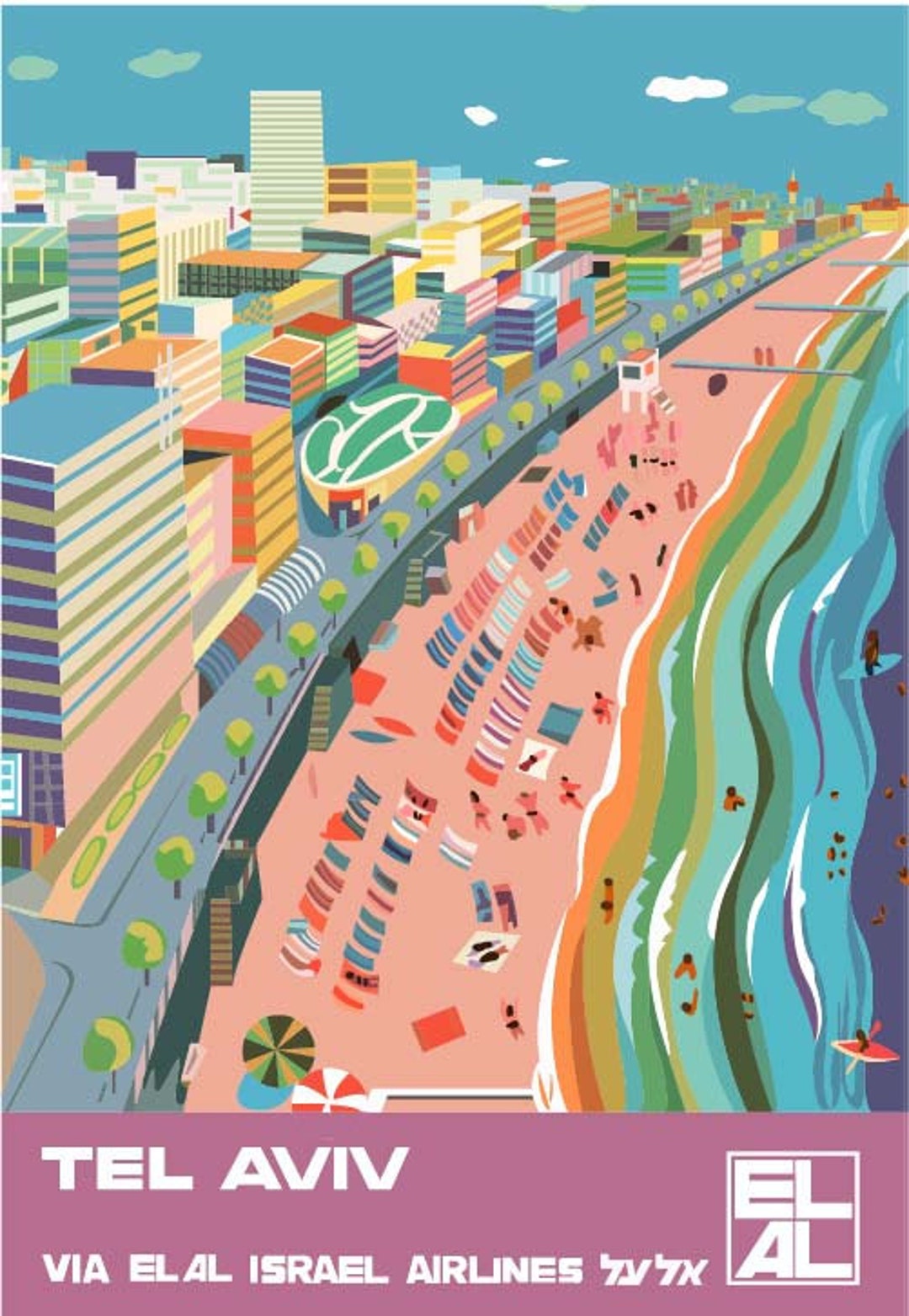 Tel Aviv - Poster Print - Etsy