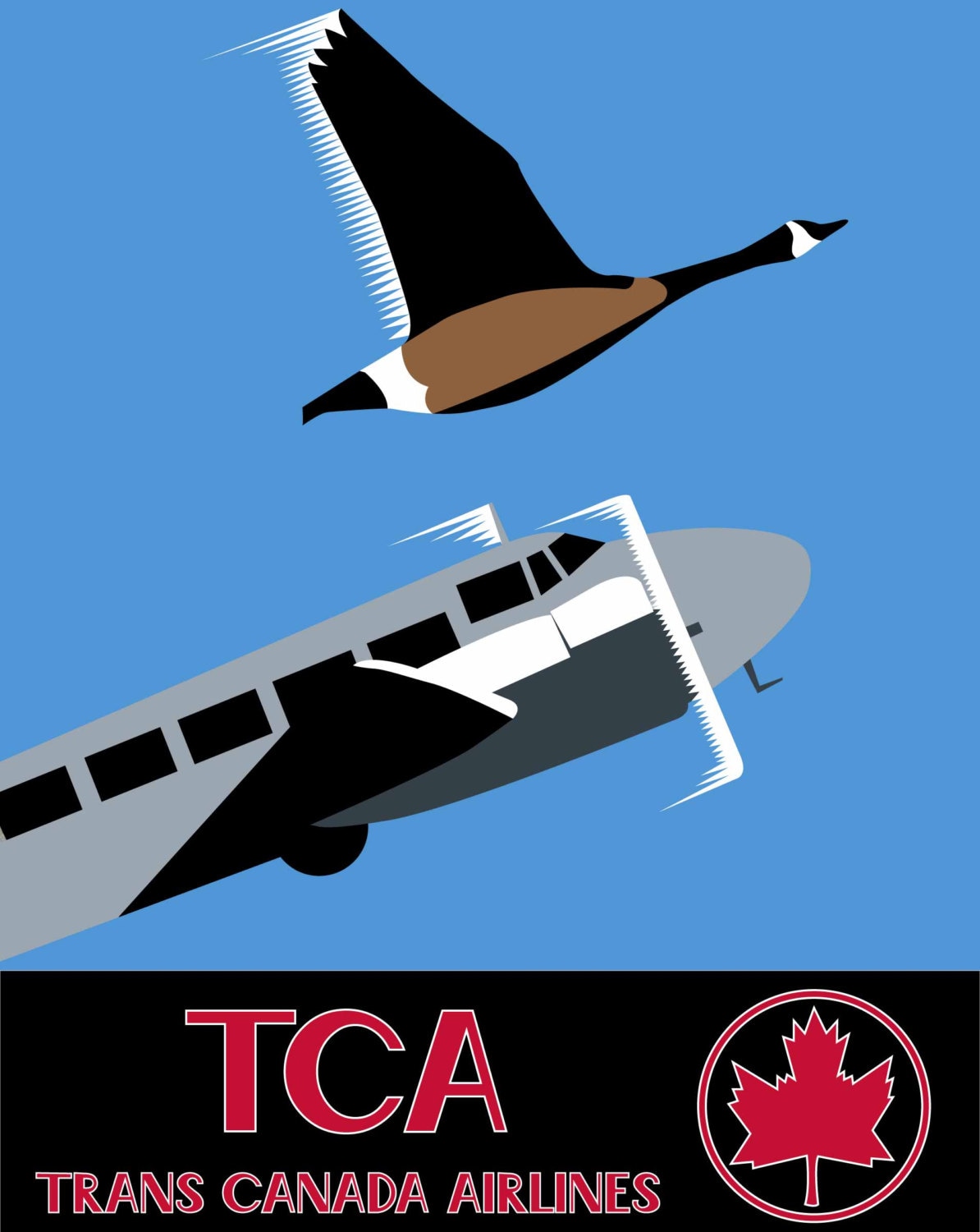 Trans-canada Airlines - Poster Print - Etsy