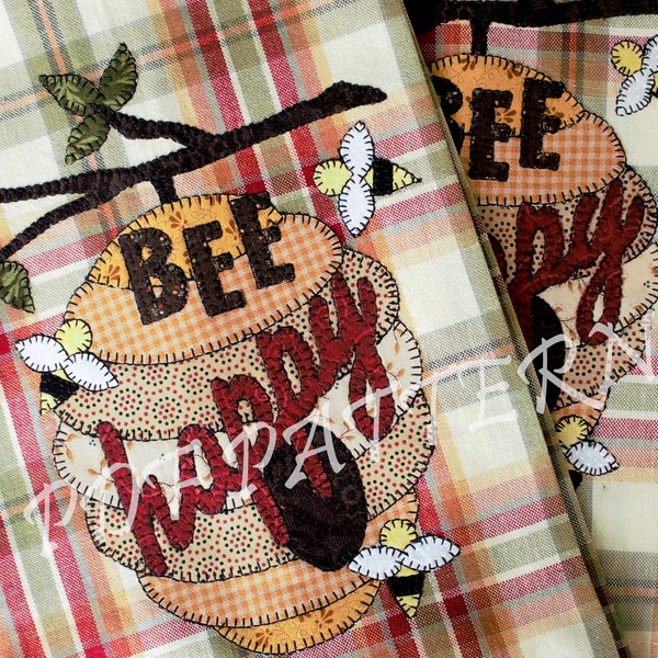 Applique Tea Towel - Etsy
