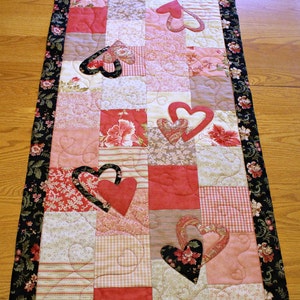 Table Runner Pattern, Heart Table Runner Pattern, Sweet Hearts Table ...