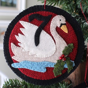 12 Days of Christmas Ornaments Pattern: Hand Applique Felt/wool ...