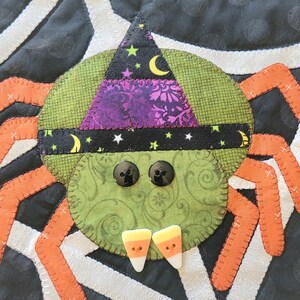 Halloween Table Runner, Appliqued Vampire Spider Web - Etsy