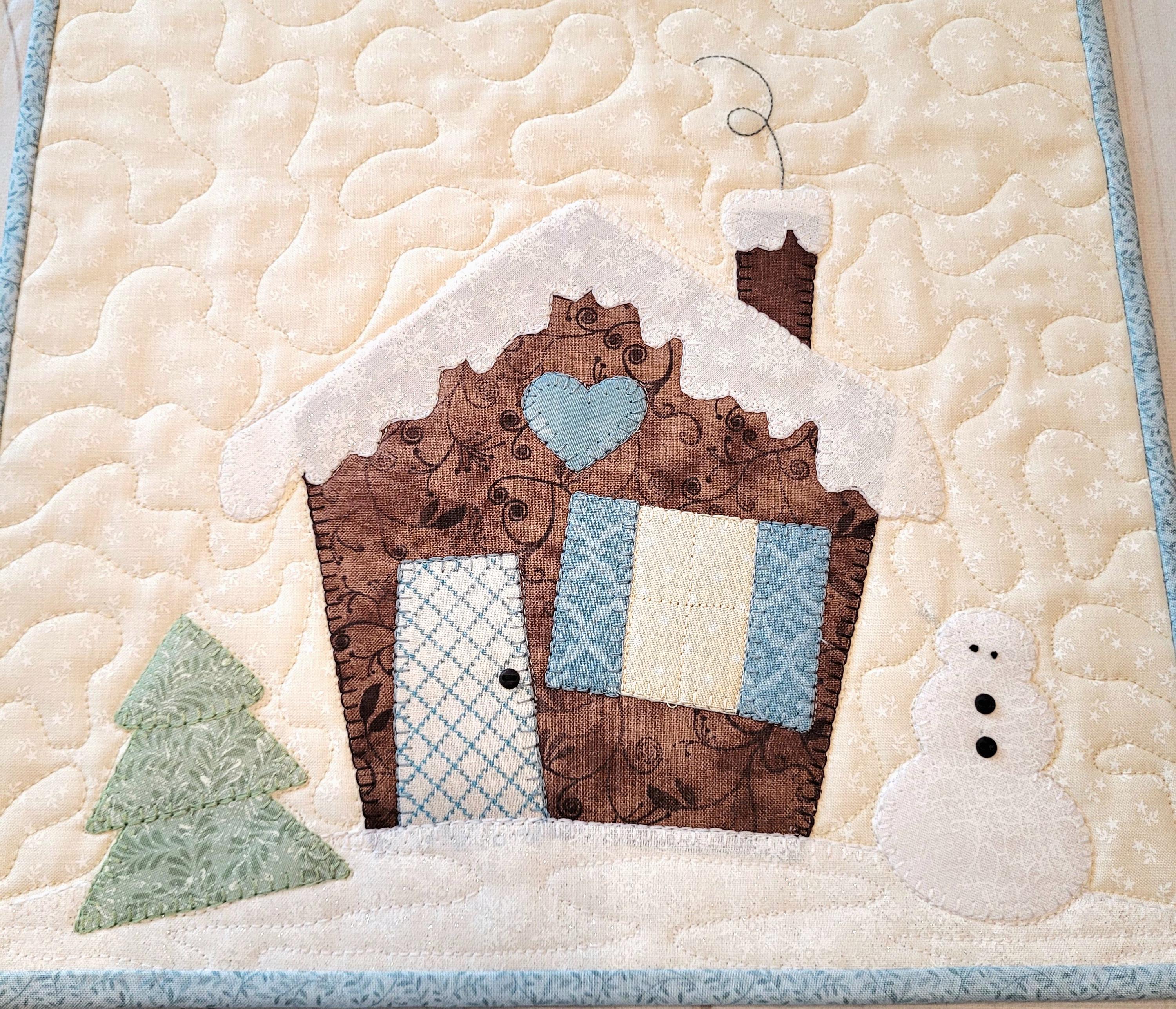 Winter Table Runner Quilt Pattern: Farmhouse Christmas Decor (digital ...