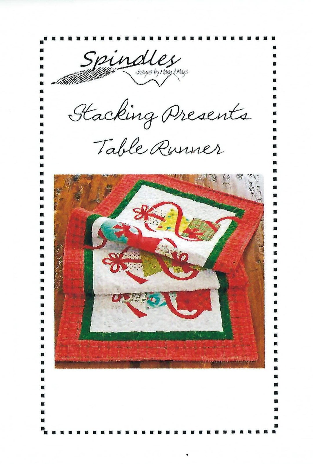 Table Runner Pattern, Christmas Table Runner Pattern, Stacking Presents ...
