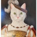 White Cat, Cat Art, Cat Wall Art, Cat Portrait, Cat Lady lady Alabaster ...