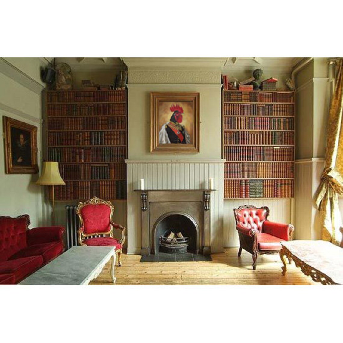 Rooster Canvas Print Chicken Print Captain Rooster Rooster - Etsy