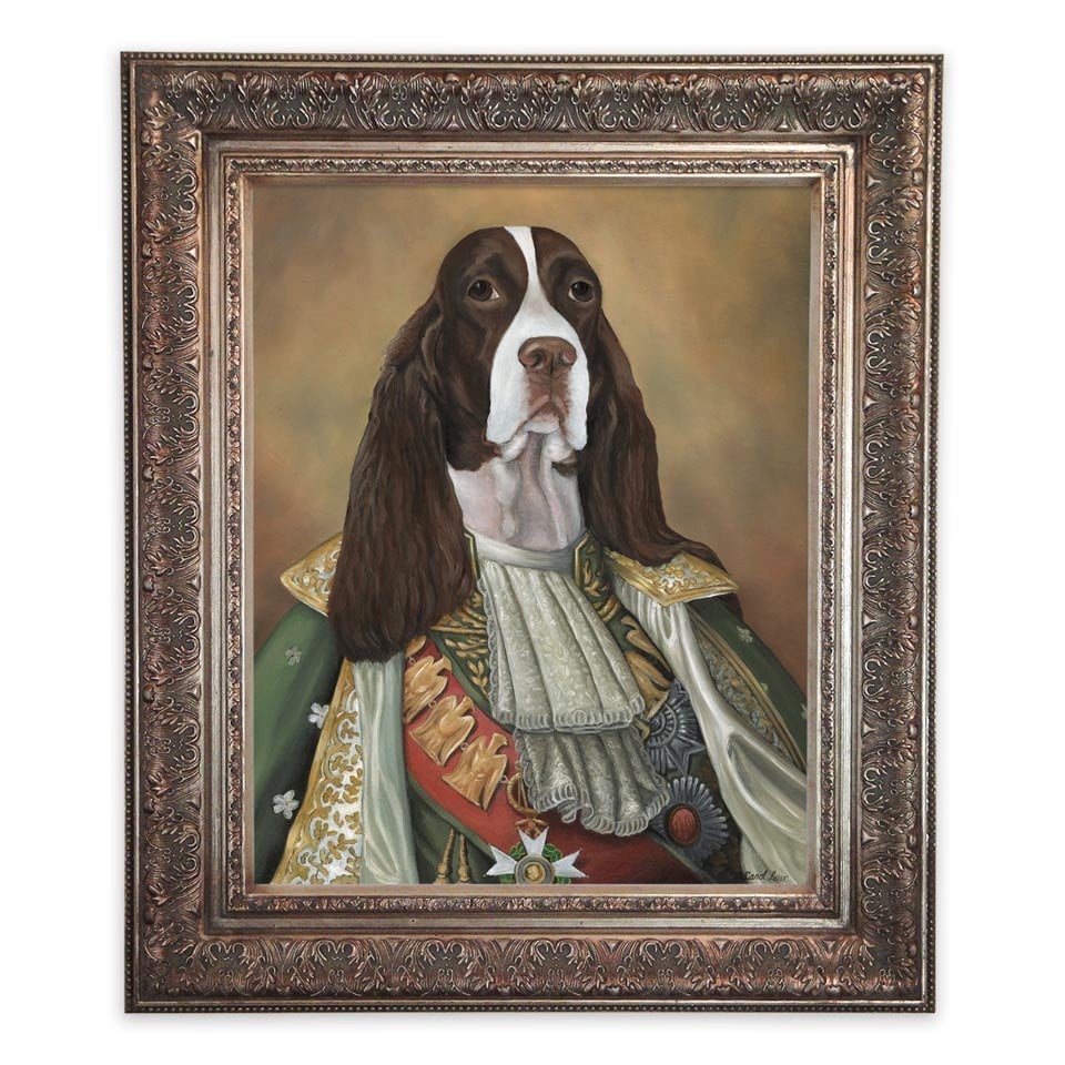 Spaniel Canvas Print, Sir James, English Springer Spaniel, Dog in ...