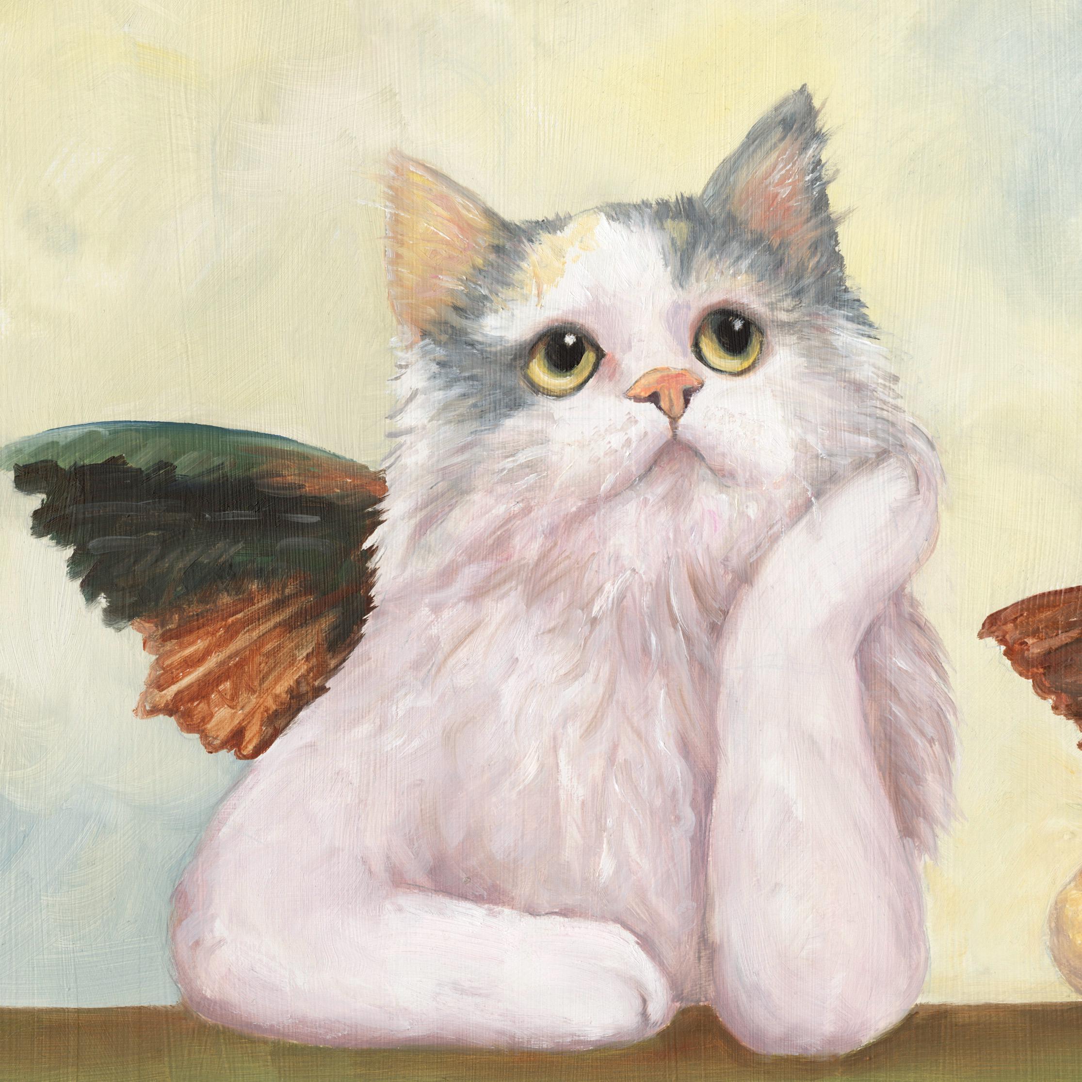 Kitten Cherub Angels Canvas Print: Renaissance Cat Art - Etsy