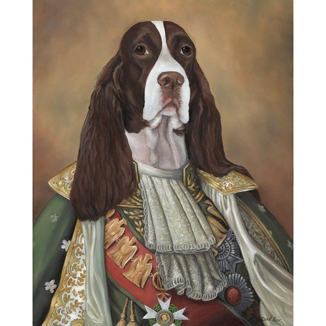 Spaniel Canvas Print, Sir James, English Springer Spaniel, Dog in ...