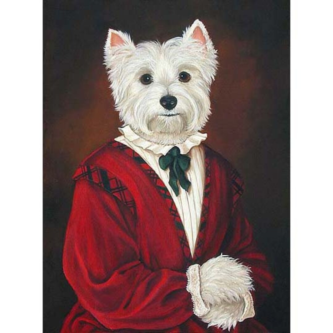 Westie Prints 5x7 West Highland Terrier Molly Mcgee Dog - Etsy