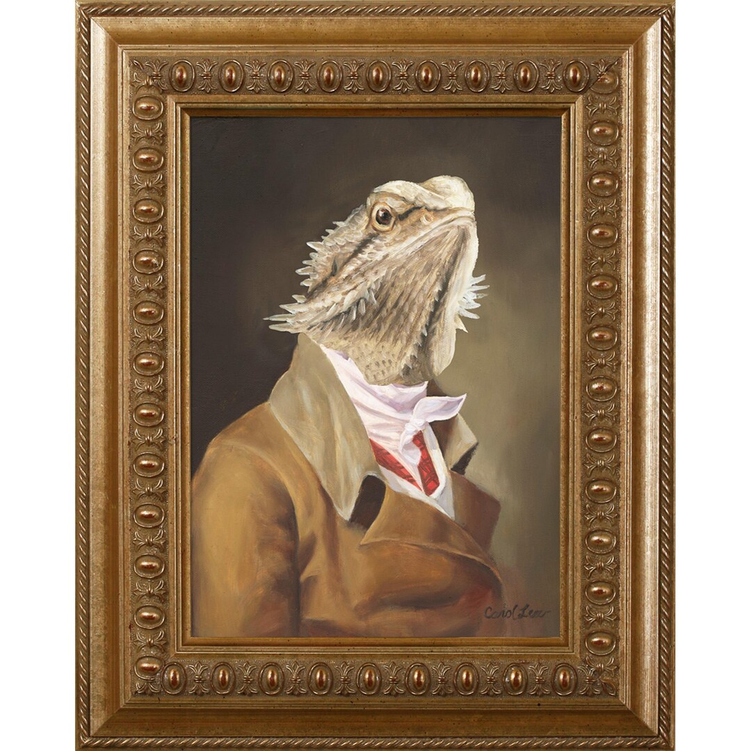 Bearded Dragon Magnet – Lizard Refrigerator Decor, Pet Reptile Gift ...