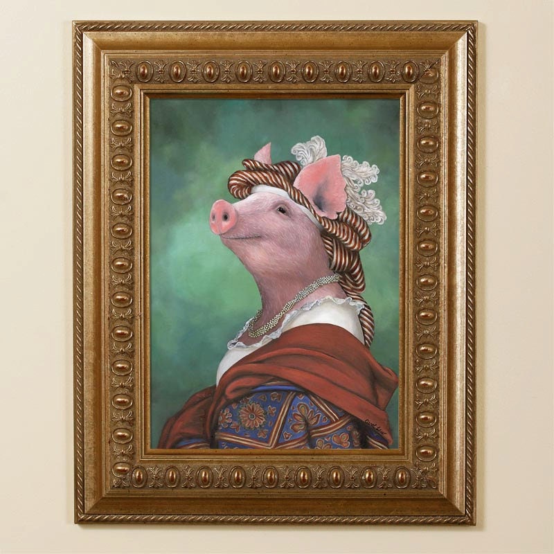 Pig in Clothes, Prints, Lady Piggy, Pig in a Blanket, Barnyard Animal ...