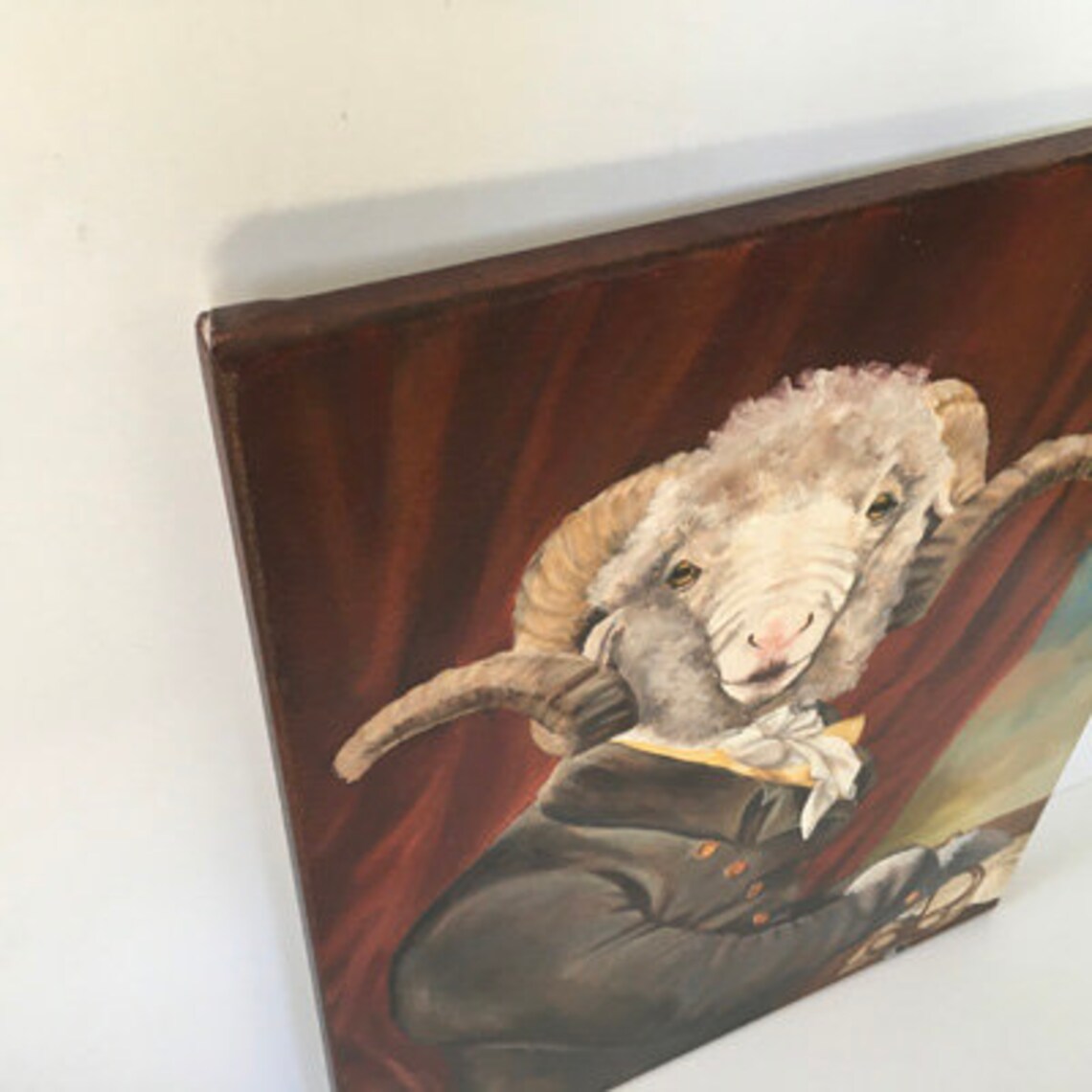 Berkshire Merino Ram Original Painting: Farmhouse Decor Sheep Gift - Etsy